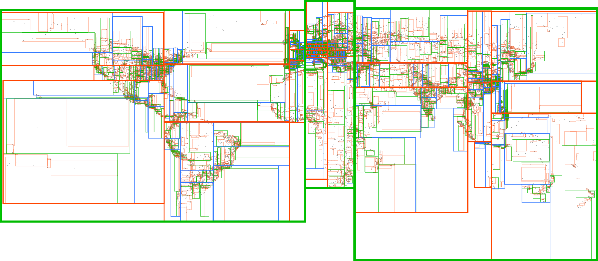 A Visualization Of An R-tree For 138k Populated Places - Rtree - Free ...