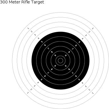 Download The 10-ring Bullseye Target Used For The Issf 300 Meter - Issf ...