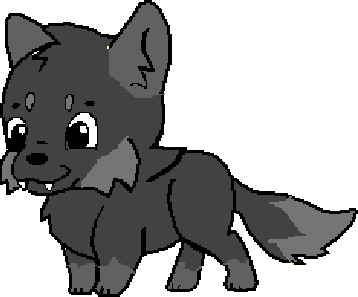 Baby Wolf Niko - Cartoon - Free Transparent PNG Download - PNGkey
