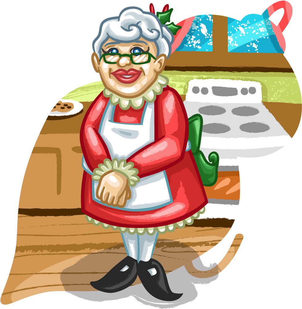 Mrs - Claus - Cartoon - Free Transparent PNG Download - PNGkey