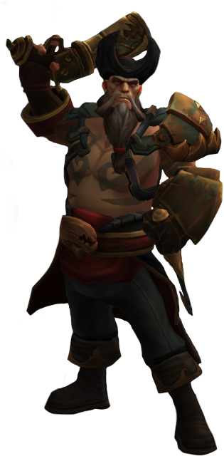 Download First Visual Update - Gangplank League Of Legends Png PNG ...