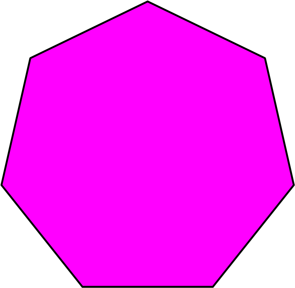 File - Basic Heptagon - Svg - Many Sides Does A Heptagon Have - Free ...