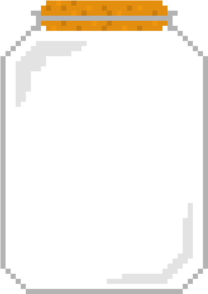 An Empty Jar - Minecraft Pixel Art Punisher - Free Transparent PNG ...