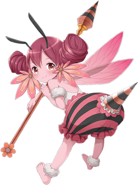 Download Fire Bee-girl Transparent - Cartoon PNG Image with No ...