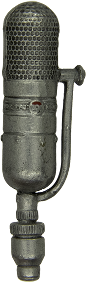 Download Retro Microphone Pin , Silver 3d - Recording PNG Image with No ...