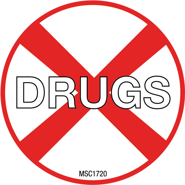 Download No Drugs Hard Hat Emblem - Rail Ahead Sign PNG Image with No ...