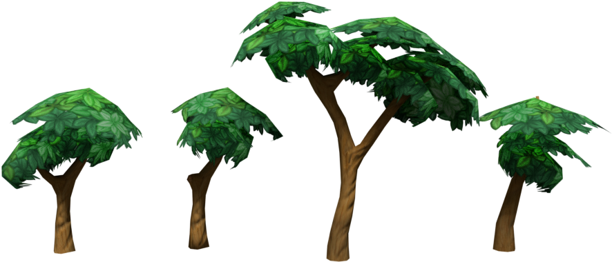 Download Low Poly Trees Set - Low Poly PNG Image with No Background ...