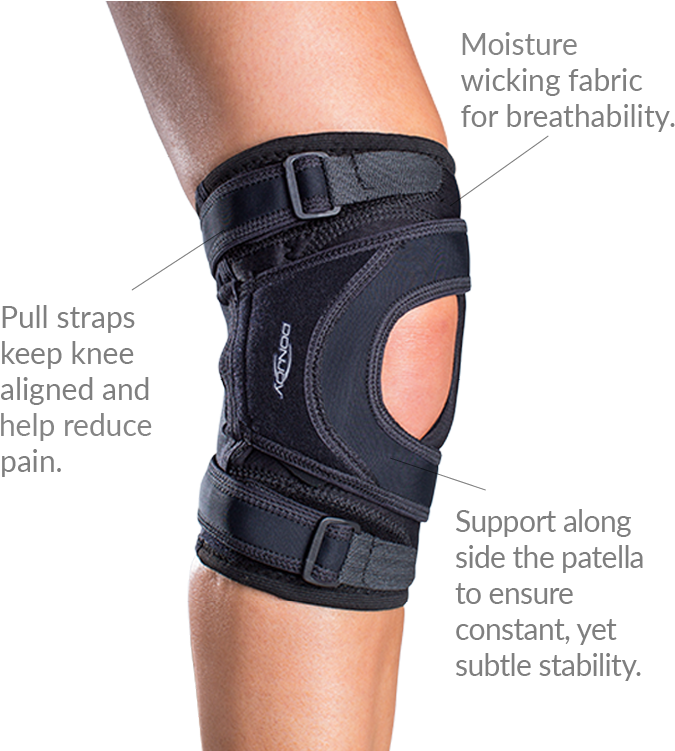 Download Product Details - Tru-pull Lite Patellar Knee Brace PNG Image ...