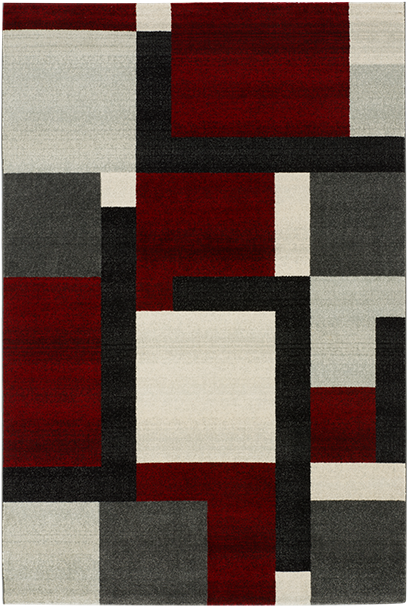 Image For 63x91" Multicoloured Rug With Geometric Patterns - Max Geo ...