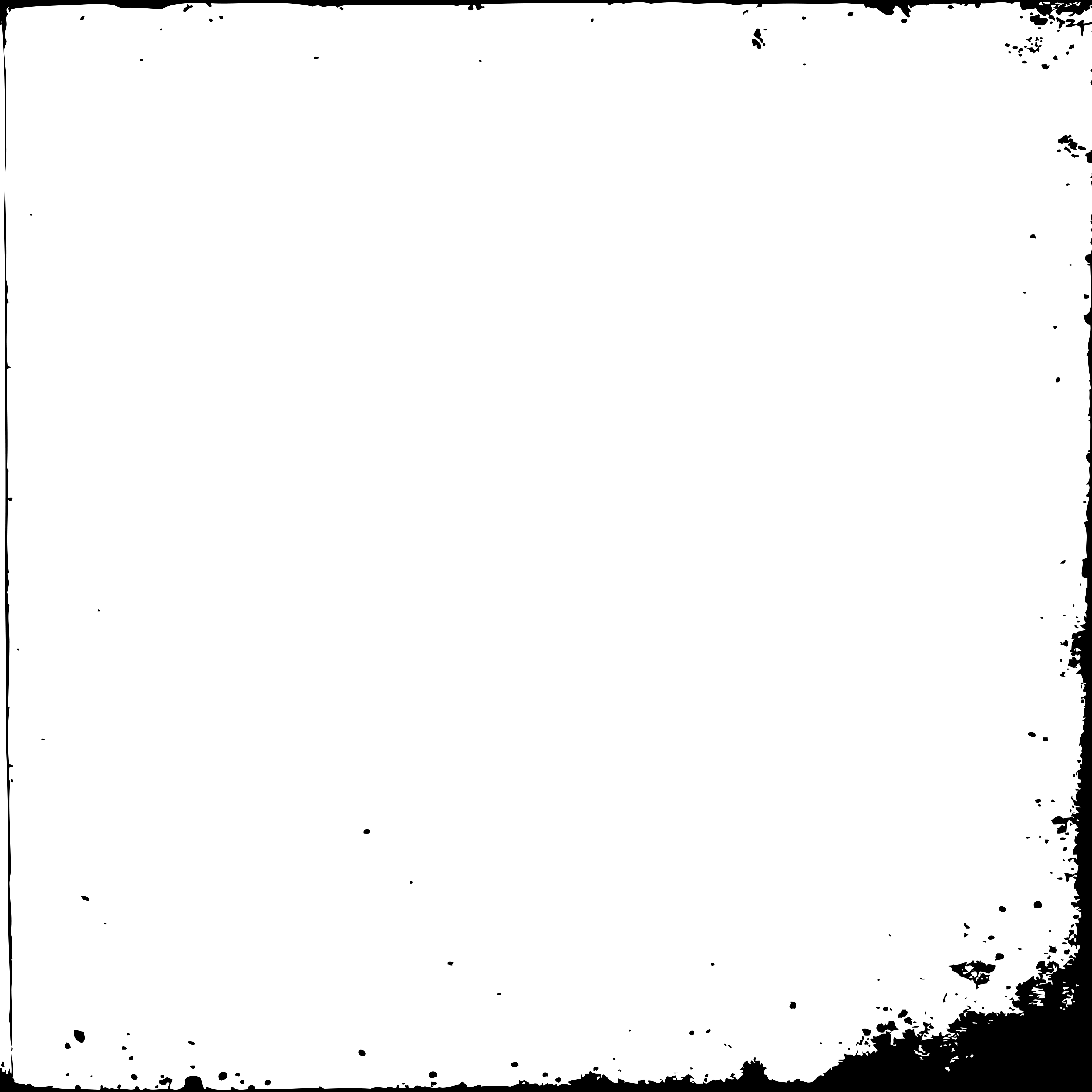 Download Cu Grunge Frame Overlay - Monochrome PNG Image with No ...