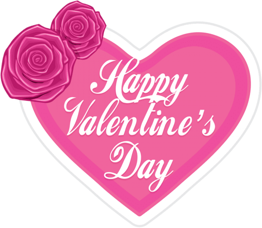 Download Happy Valentine's Day In Pink Heart Png - Happy Valentines Day ...