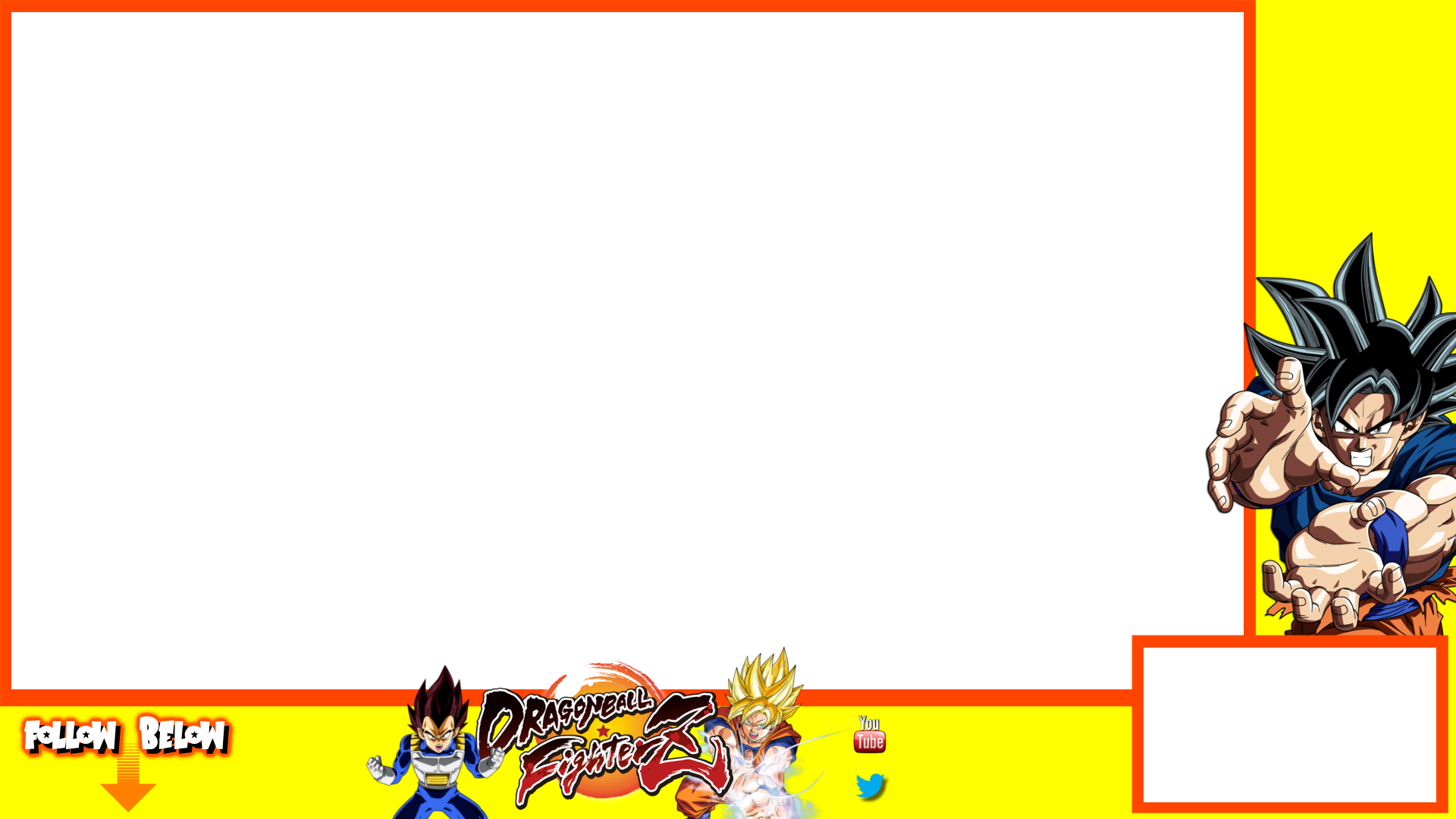 This Free Dragon Ball Fighterz Overlay For Twitch And - Goku - Free ...