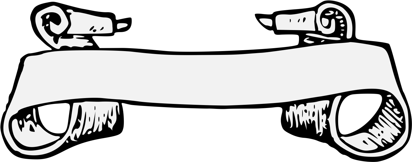 Download Banner White Clip Art - Scroll Motto Svg PNG Image with No ...