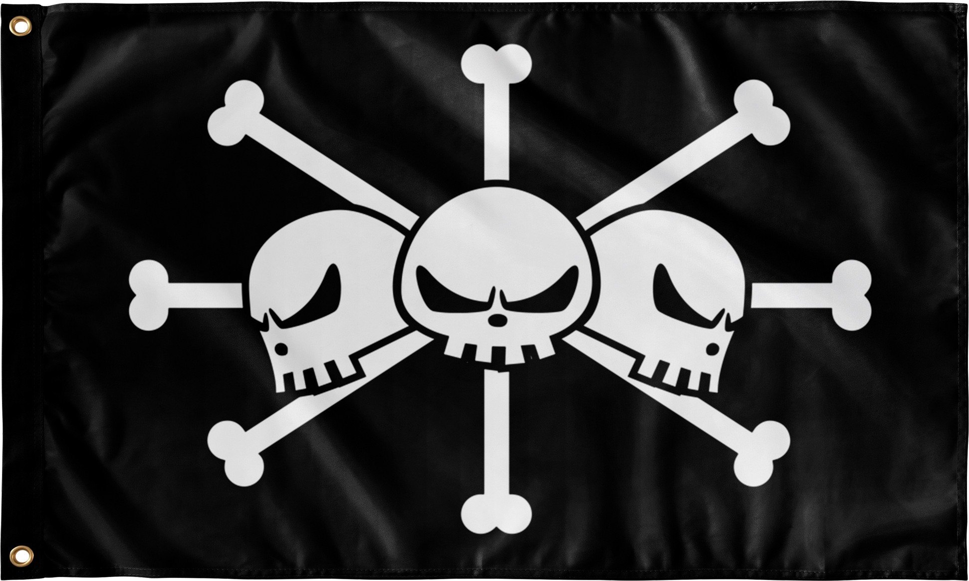 Download Blackbeard s Jolly Roger Pirate Flag Marshall D Teach PNG 