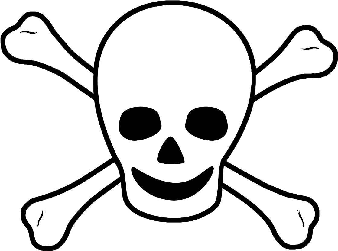 Download Pirate Clipart Bone - Cartoon Skull And Bones PNG Image with ...