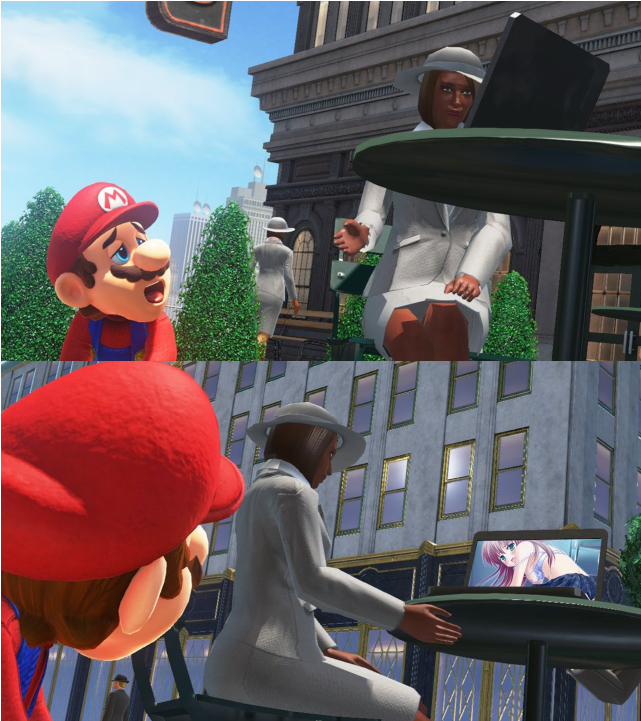 Download Super Mario Odyssey Mario Technology - Mario Thinking Odyssey ...