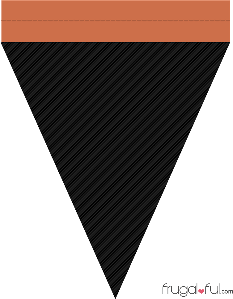 Diy Free Printable Halloween Triangle Banner Template - Free Printable ...