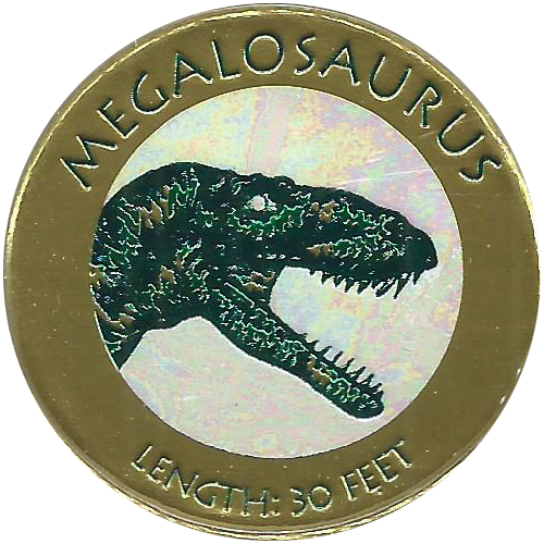 The Dinosaur Collection 2 7 Megalosaurus - Coin - Free Transparent PNG ...