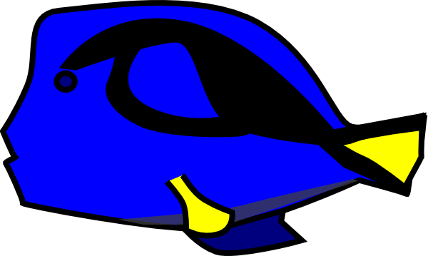 Download Blue Tang 2 Clip Art - Blue Tang Clip Art PNG Image with No ...