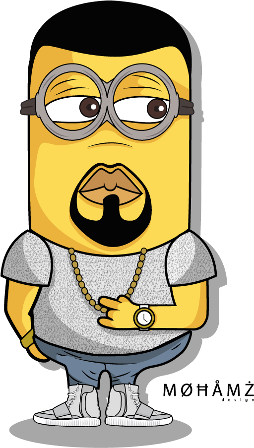 Download Kanye West - Hip Hop Minion PNG Image with No Background ...