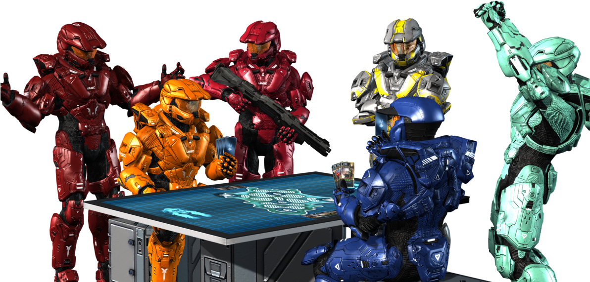 Download Rvb Crew Playing Halo Wars 2 Blitz On A Board By ...