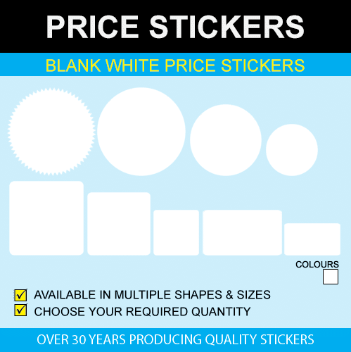 Blank White Price Stickers Removable Adhesive - Special Offer Stickers ...