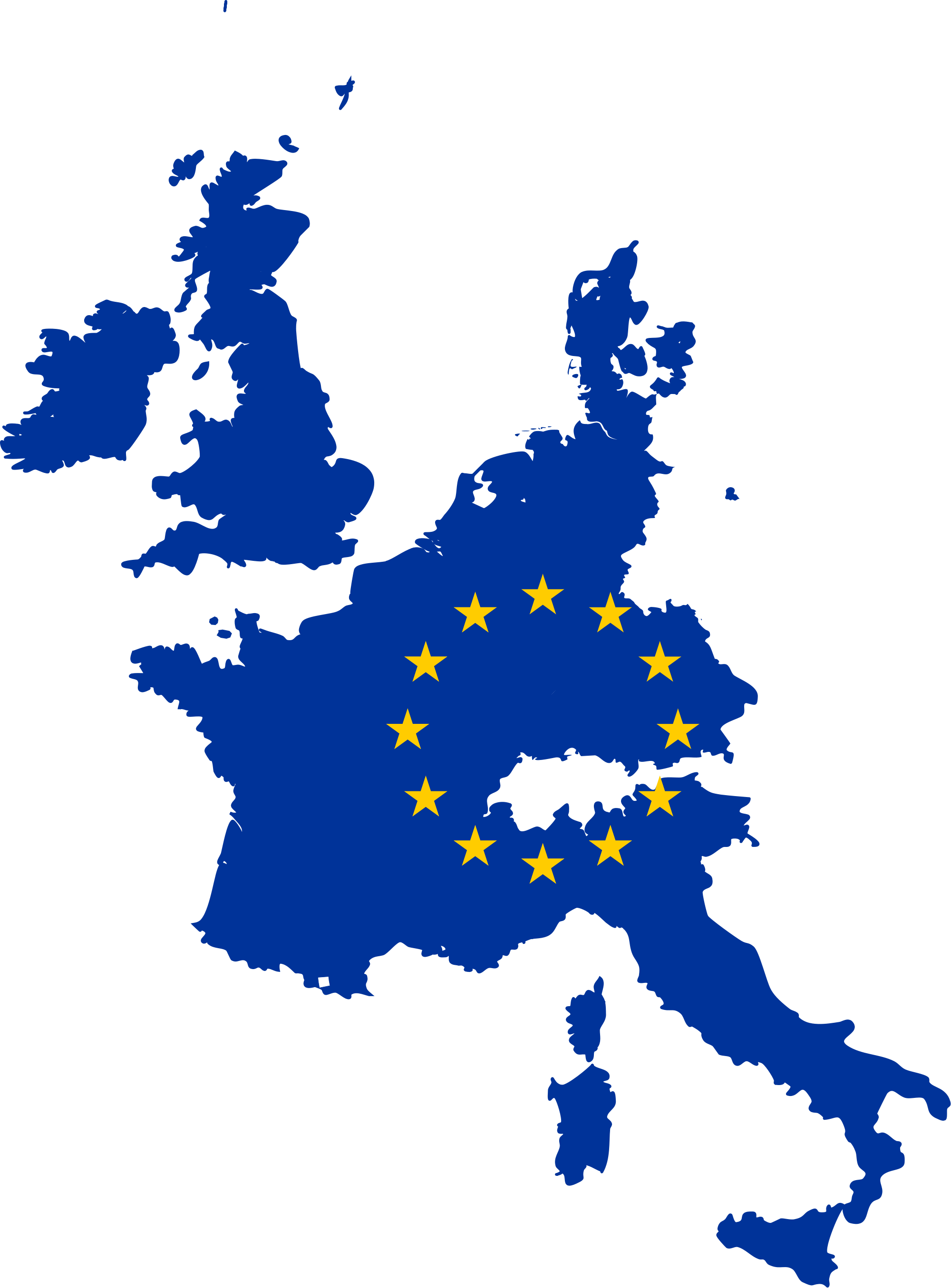 Open - Europe Map With Flag - Free Transparent PNG Download - PNGkey