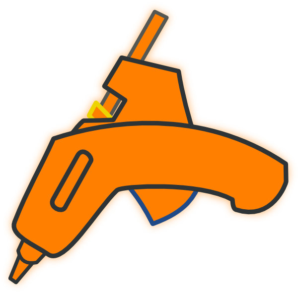 Download Hot Glue Gun Vector PNG Image with No Background - PNGkey.com