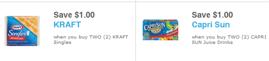 Kraft Just Release Two New Coupons That Pair Nicely - Capri Sun Fruit ...