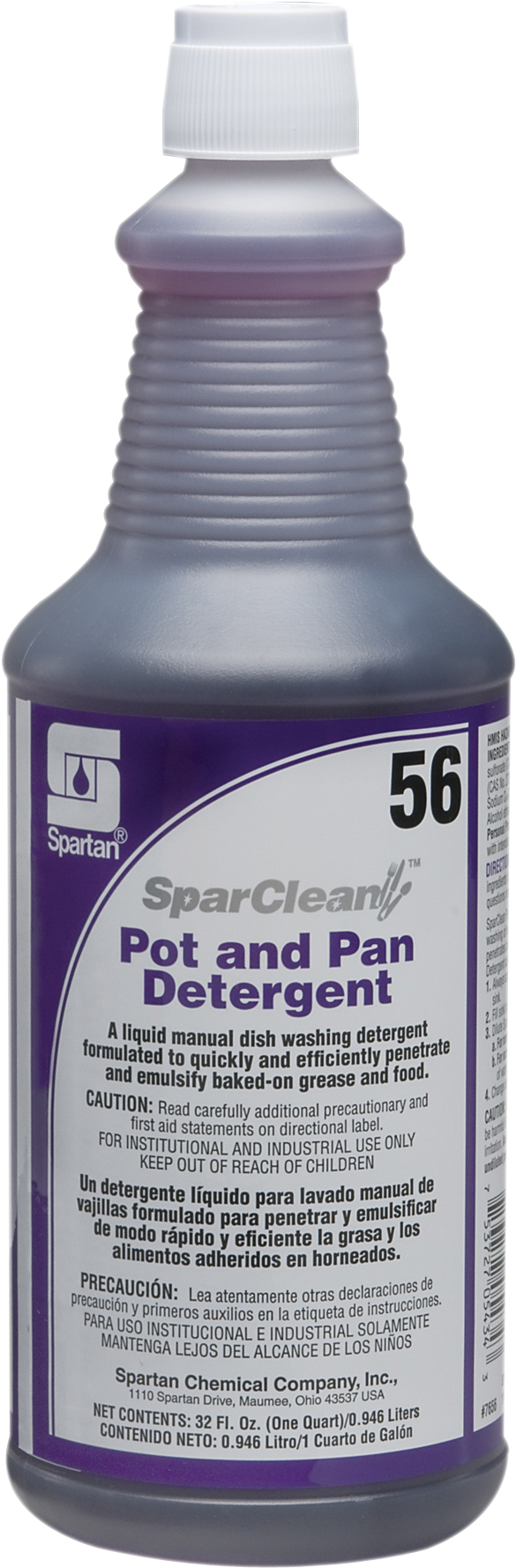 Download 765603 Sparclean Pot And Pan Detergent - Spartan Pot & Pan ...