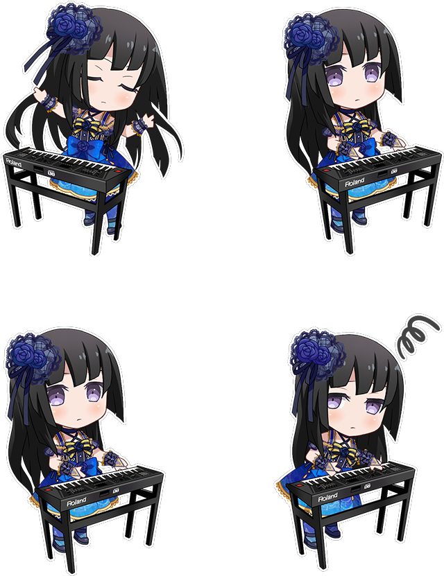 Download Quietly Worrying Chibi - Bang Dream! PNG Image with No ...