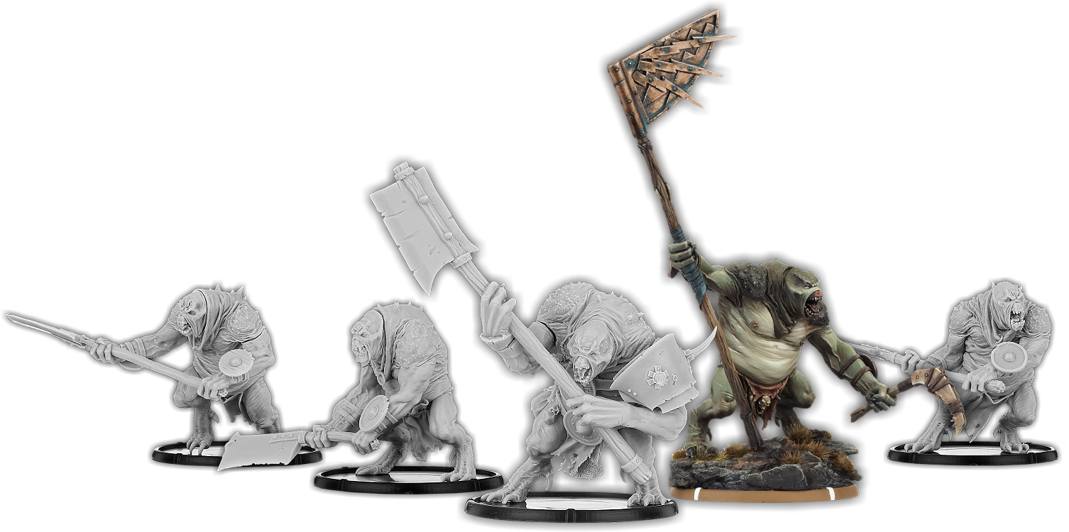 Download Trolls Of Gunnheim, Great Axe Troll Unit - Miniature Wargaming ...