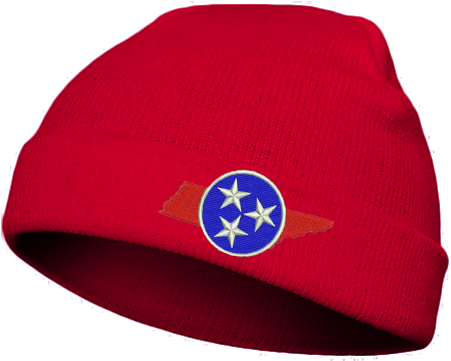 Download Tri-star Blue And Red Beanie With Cuff - Beanie PNG Image with ...