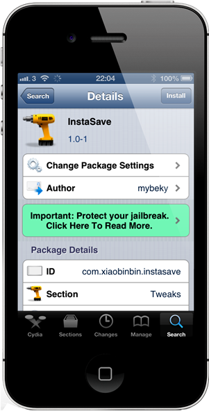 Download Instasave - Save Button Iphone App PNG Image with No ...