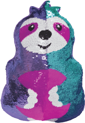 Download Picture Of Sloth Reversible Sequin Pillow - Crochet PNG Image ...