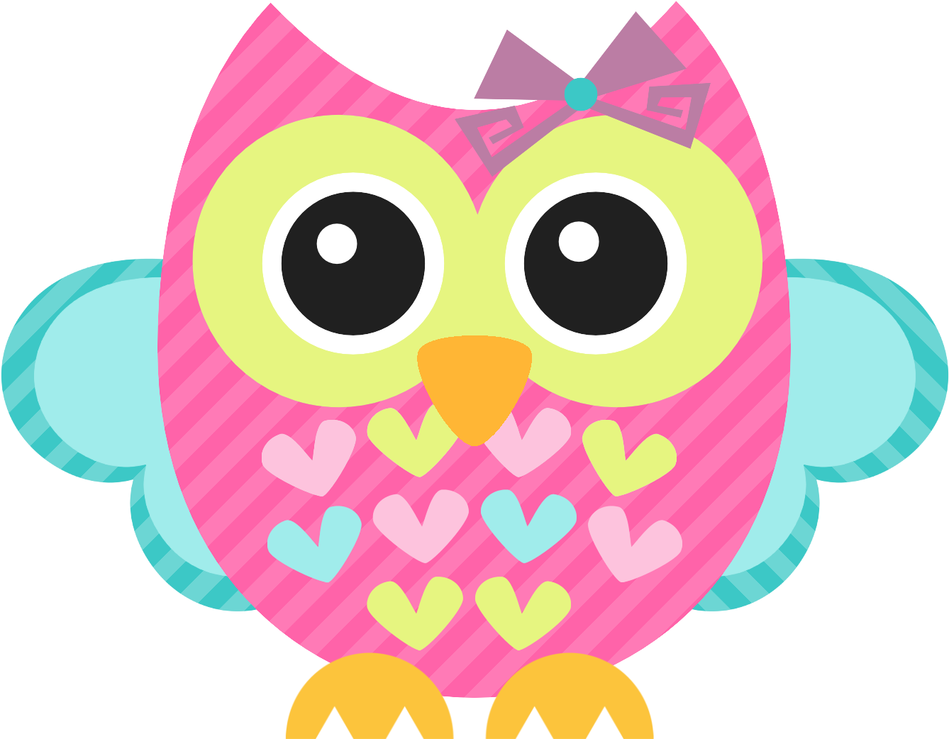 Download Photo By @daniellemoraesfalcao - Pink Owl Clip Art PNG Image ...