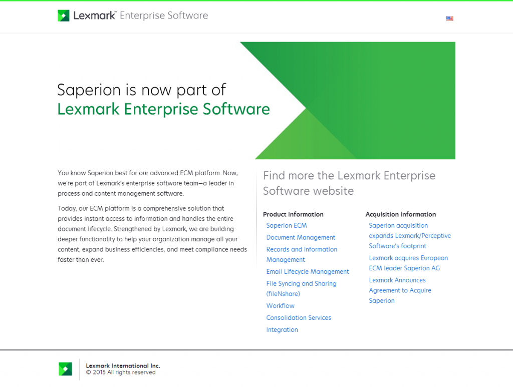 Download Saperion Is Now Lexmark - Perceptive Software PNG Image with ...