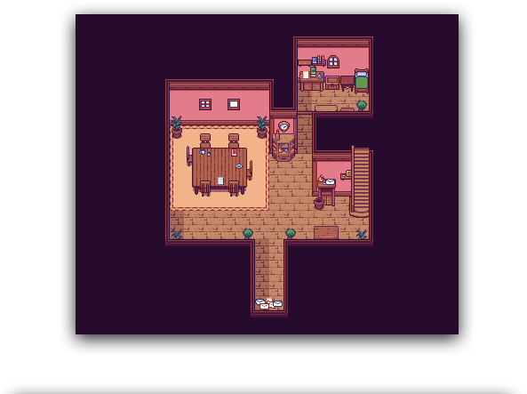 Top-down Pixel Art Tileset Interior - Pixel Art Top Down Interior ...