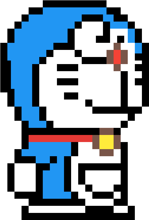 Download Doraemon - Doraemon Pixel Art PNG Image with No Background ...