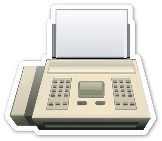 Download Fax Machine - Fax Machine Emoji PNG Image with No Background ...