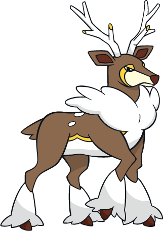 Download Shiny Sawsbuck Winter Pokédex - Sawsbuck Invierno PNG Image ...