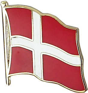 Denmark Flag Lapel Pin - Kingdom Of Denmark - Free Transparent PNG ...