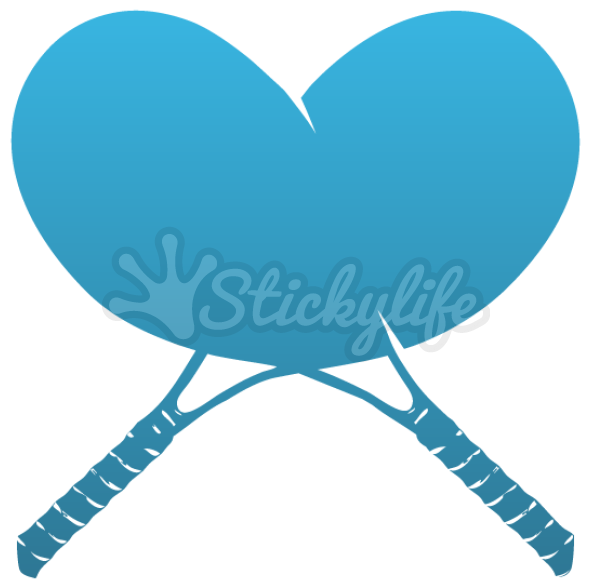 Download Tennis Racket Temporary Tattoo - Heart PNG Image with No ...