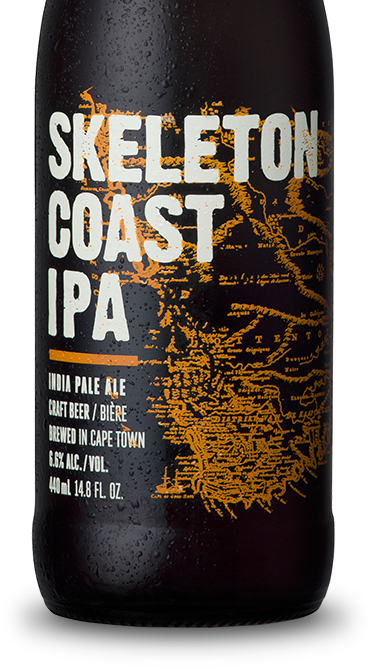 Download Skeleton Coast India Pale Ale - Black Beer Bottle Design PNG ...