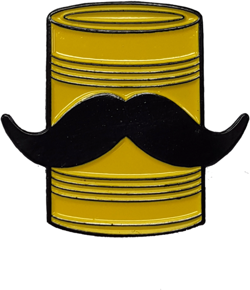 Download Tin Can Mustache Pin PNG Image with No Background - PNGkey.com