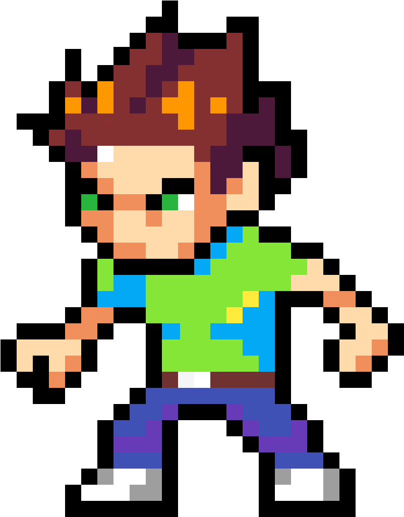 Random Guy - Pixel Game Character Png - Free Transparent PNG Download ...