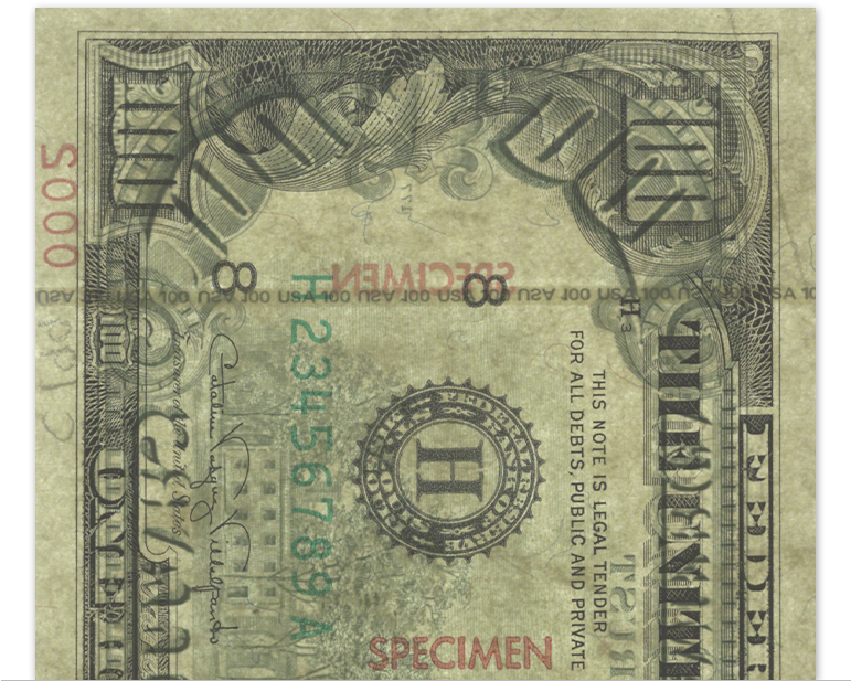 1990 $100 Thread - 1990 Series 100 Dollar Bill Security Features - Free ...