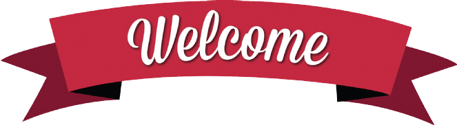 Classic Red Welcome Banner - Welcome Png - Free Transparent PNG ...
