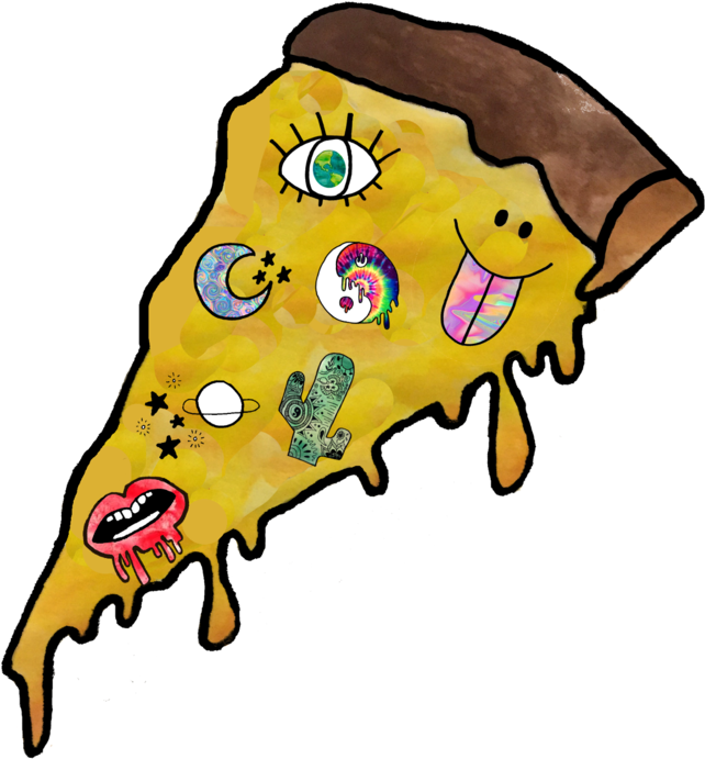 Download Trippy Pizza - Illustration PNG Image with No Background ...