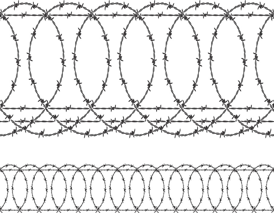 Barbed Wire Clipart Vector